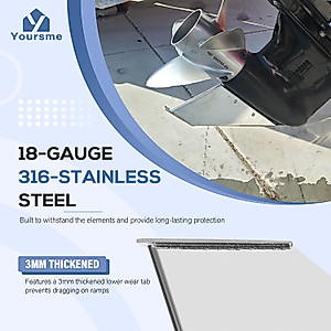 27031 Skeg Guard Skeg Protector Kit Marine-Grade Stainless Steel Replacement for Mercury Mercruiser Alpha I Generation II 1991-2023