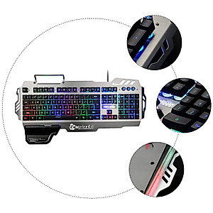SOLUSTRE Gaming backlit keyboard wireless keyboards Laptop Keyboard keybar Laptop Accessory Notebook Keyboard desktop keyboard keybord wireless keyboard for laptop Metal Accessories abs
