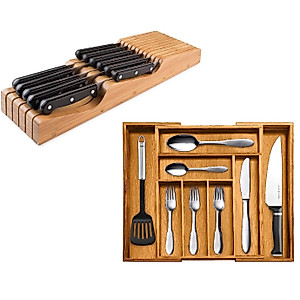 Bellemain Drawer Organization Set Knife Holder Block and Utensil Organizer