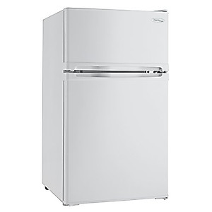 Danby Designer DCR031B1WDD 3.1 Cu.Ft. Compact Refrigerator with Freezer, E-Star Rated Mini Fridge for Bedroom, Living Room, Kitchen, or Office, White