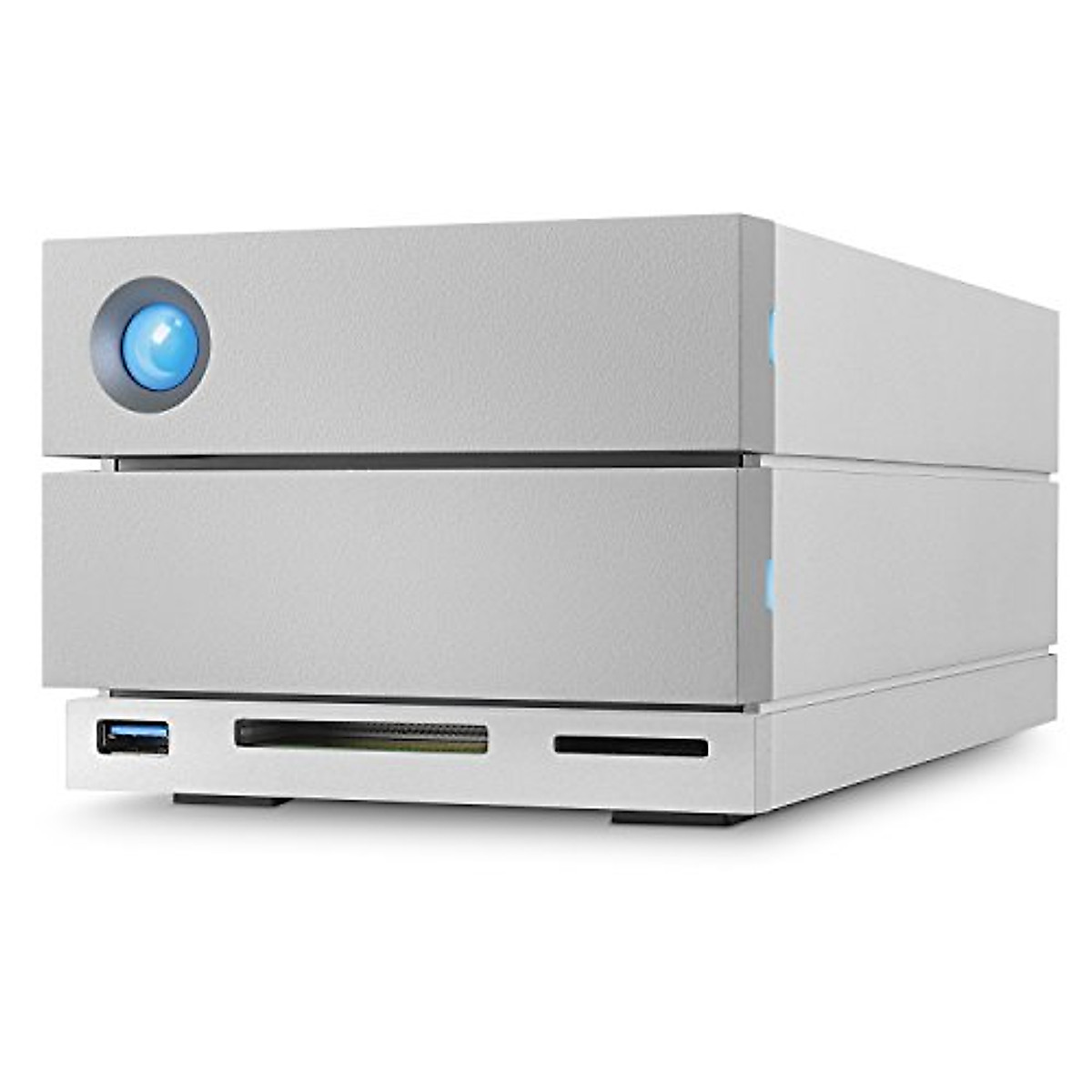 LaCie 2big Dock RAID 16TB External RAID Hard Drive HDD with SD Card CF Card Slots, for Mac and PC Desktop Data Redundancy Thunderbolt 3 USB-C USB 3.0, 1 Month Adobe CC, Data Recovery (STGB16000400)