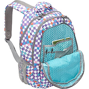 J World New York Cornelia School Backpack for Kids. Cute Womens Laptop Bookbag, Dandelion, 18 X 12.5 X 8 (H X W X D)
