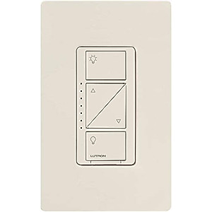 Lutron Caseta Smart Home Dimmer Switch, Compatible with Alexa, Apple HomeKit, and The Google Assistant | for LED Light Bulbs, Incandescent Bulbs and Halogen Bulbs | PD-6WCL-LA | Light Almond 3-Pack