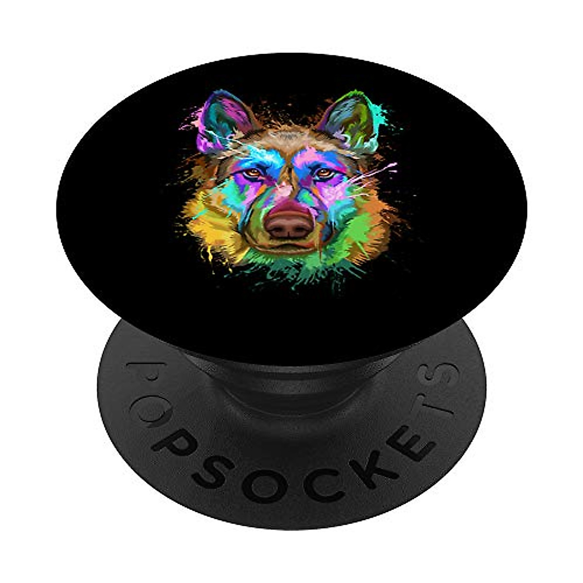 Splash Art German Shepherd Dog PopSockets PopGrip: Swappable Grip for Phones & Tablets