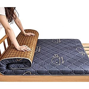 Yopeango King Size, Cool Gel Infused Memory Foam and Pocket Spring Mattress, Bed in a Box,Blue A-120X190cm