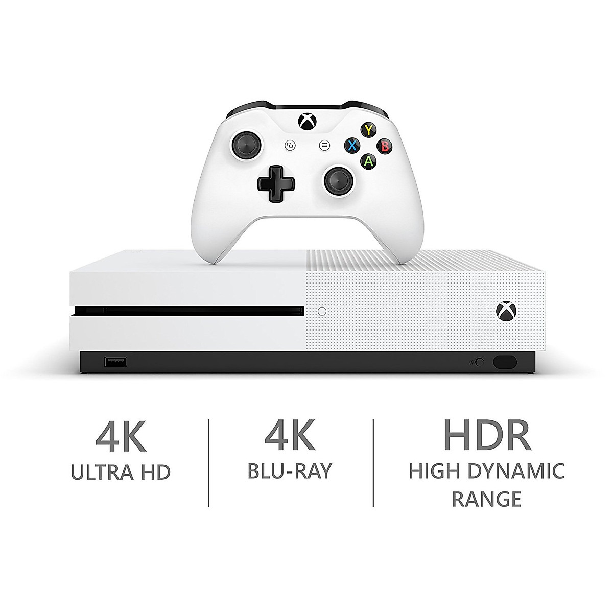 Xbox One S 500GB Console - Gears of War & Halo Special Edition Bundle