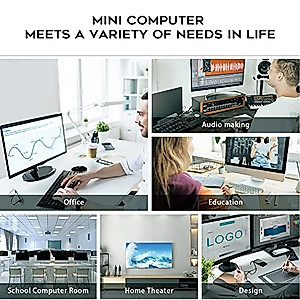 Beelink Mini PC, Mini S Intel 11th Gen 4-Cores N5095, Mini Desktop Computer 8GB DDR4 RAM 128GB SSD, Mini Computer Dual HDMI 4K UHD/Gigabit Ethernet/Dual WiFi/BT4.0/Linux PC(Ubuntu)/HTPC/Family-NAS