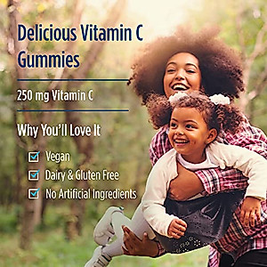 Nordic Naturals Vitamin C Gummies, Tart Tangerine - 120 Gummies - 250 mg Vitamin C - Immune Support, Antioxidant Protection, Child Growth & Development - Non-GMO, Vegan - 60 Servings