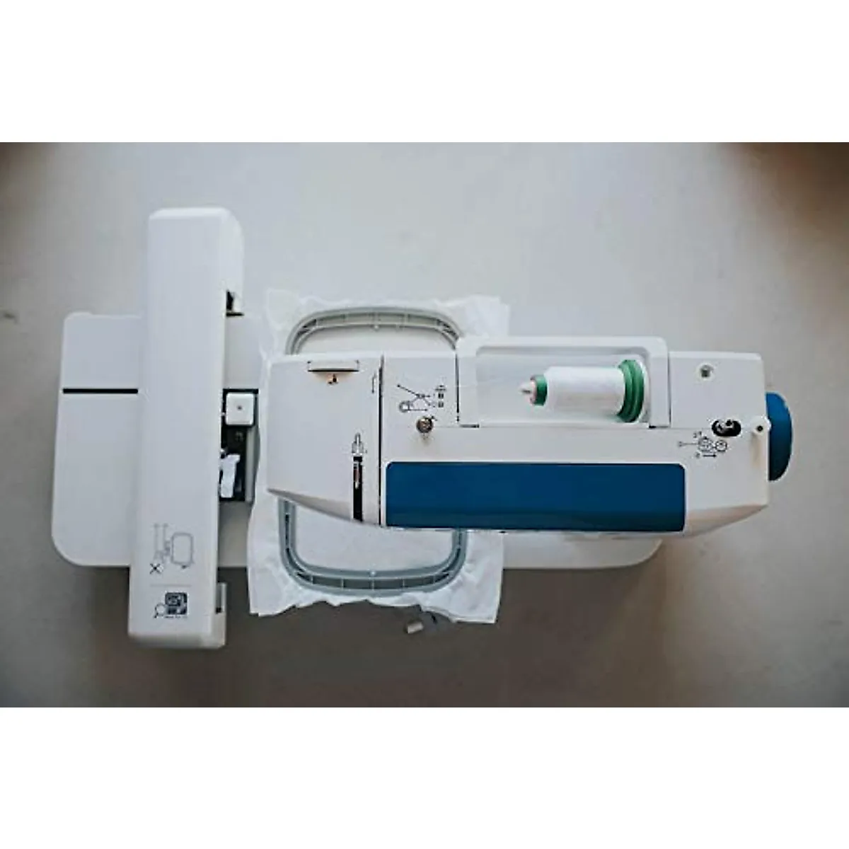 EverSewn Sparrow X Next-Generation Sewing and Embroidery Machine-Customize Designs and Monitor Projects from Your Smart Device, White