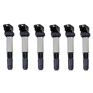 ENA Set of 6 Ignition Coil Pack Compatible with BMW M3 X3 X5 Z3 Z4 325i 325Ci 325xi 330i 330Ci 330xi 525i 530i 650i 745Li 750i 760i 2.5L L6 3.0L L6 4.8L V8 6.0L V12 Replacement for C1404 UF515