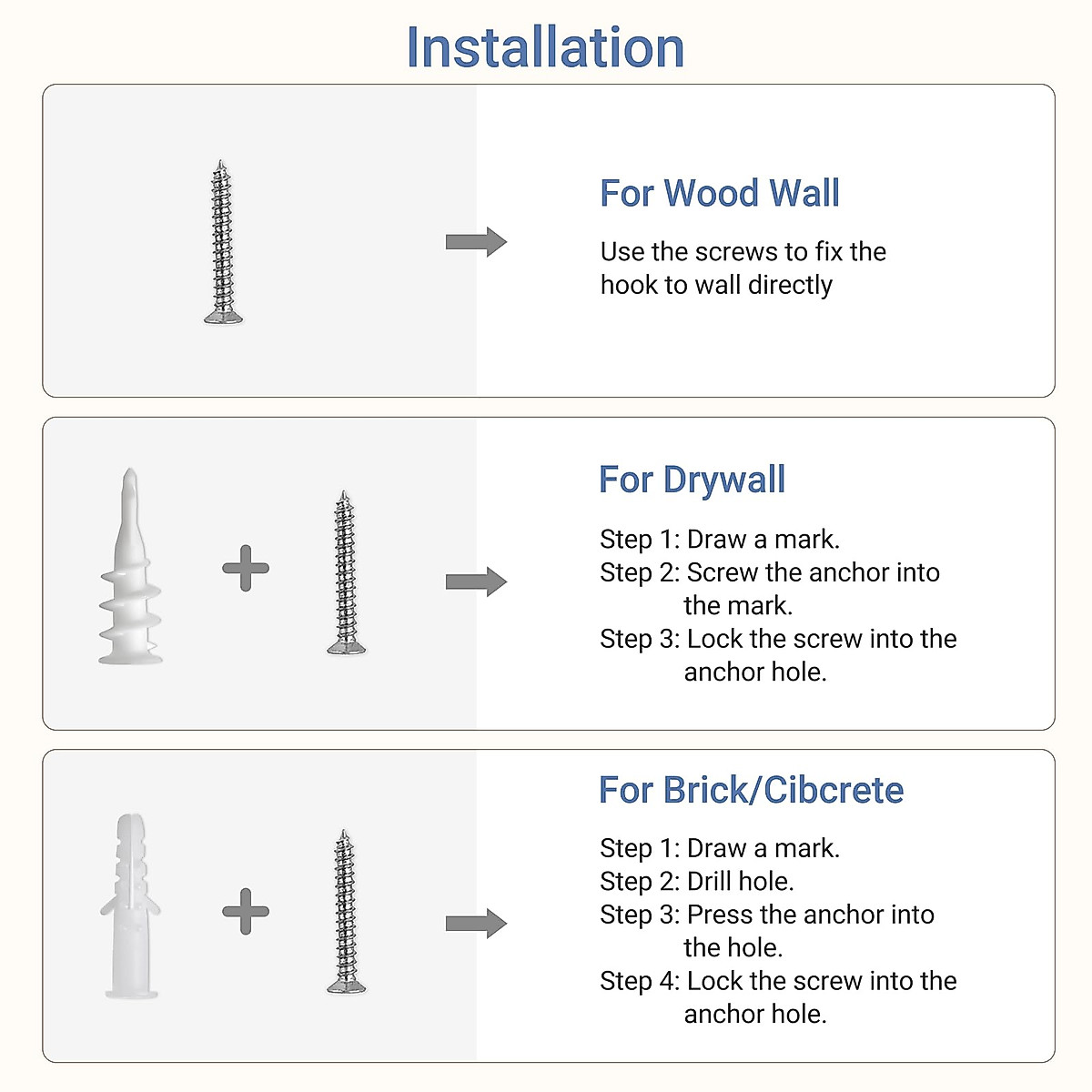 Mkono Ceiling Hooks for Hanging Plants, Metal Plant Hanger Bracket Wall Mount Hooks for Hanging Bird Feeders, Lanterns, Wind Chimes, Planters, Indoor&Outdoor Decoration Hooks (2-Pack) (White)