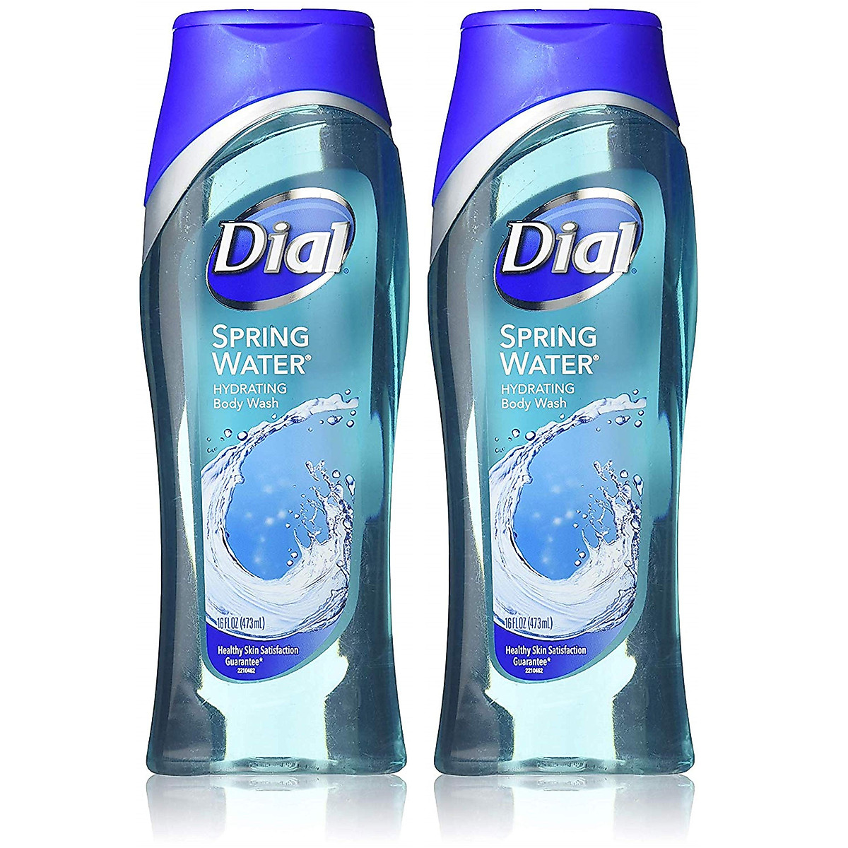 Dial Body Wash Spring Water 16 Ounce Hydrating (473ml) (Pack of 2)
