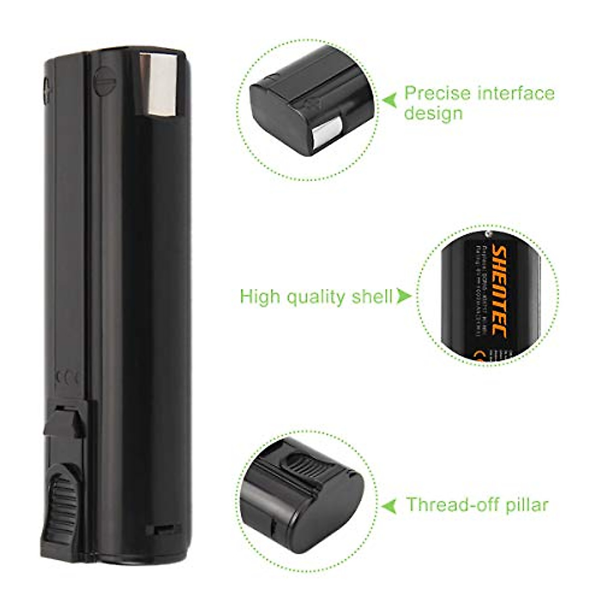 Shentec 2-Pack 4000mAh 6V Battery Compatible with Paslode 404717 B20544E BCPAS-404717 404400 900400 900420 900600 901000 902000 B20720 CF-325 IM200 F18 IM250 IM250A IM350A IM350CT PS604N, Ni-MH