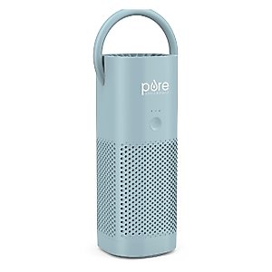 Pure Enrichment® PureZone™ Mini Portable Air Purifier - Cordless True HEPA Filter Cleans Air & Eliminates 99.97% of Dust, Odors, & Allergens Close to You - Cars, School, & Office (Starlight Blue)