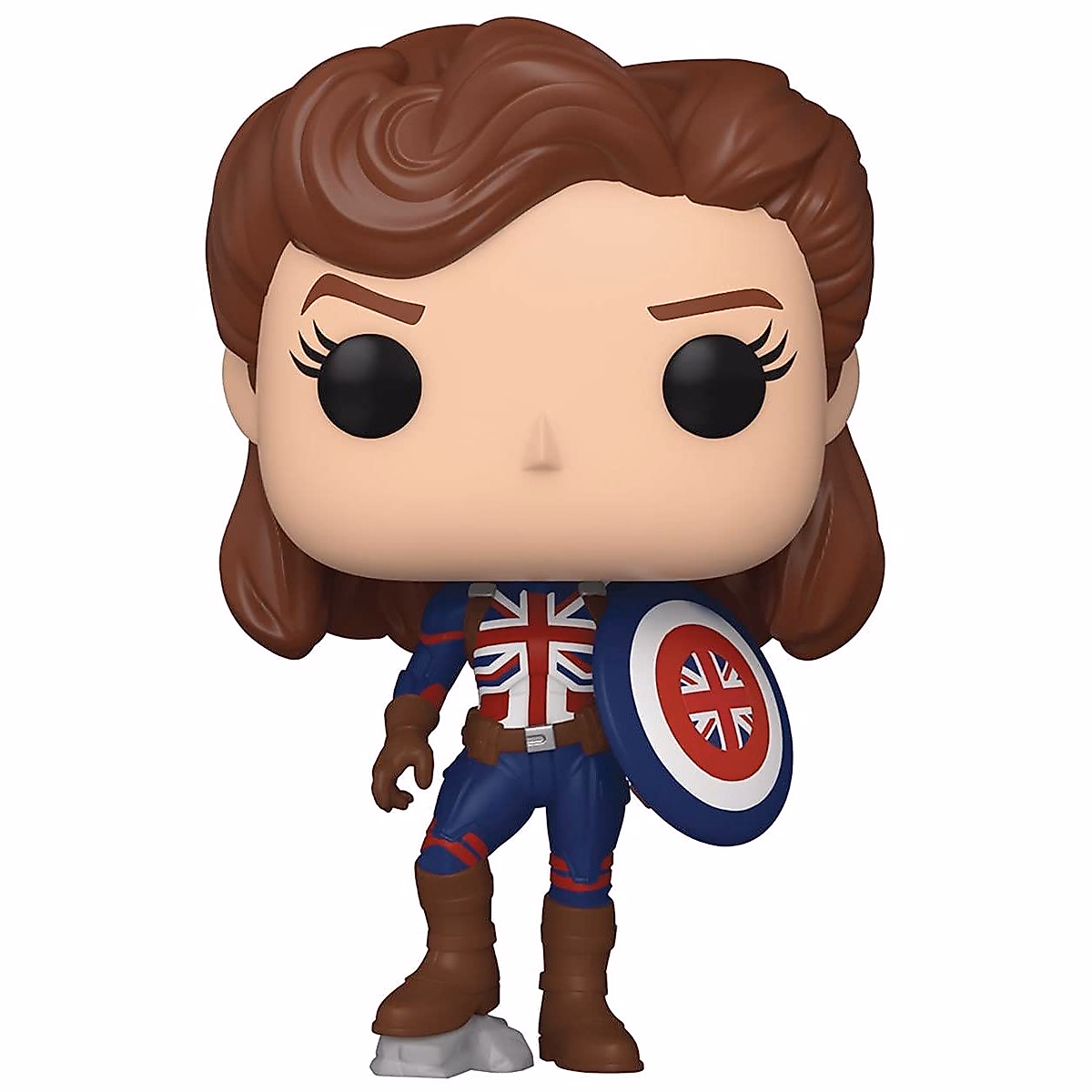 POP Marvel: What If? - Captain Carter Funko Pop! Vinyl Figure (Bundled with Compatible Pop Box Protector Case), Multicolored, 3.75 inches