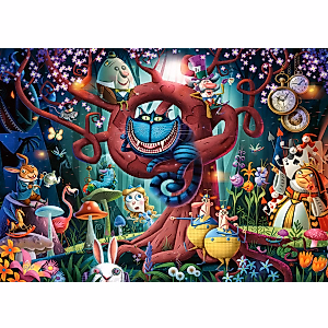 Ravensburger Most Everyone is Mad 1000 Piece Puzzle | Unique Alice in Wonderland Theme | Quality Softclick Technology Ensures Perfect Fit | Ideal for Adults and Family | Sustainable Forestry Practices