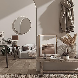 YUMKNOW 5x7 Picture Frame - Modern Boho Frame Opening 5 x 7 Pictures - Solid Wooden Photo Frame for Walls - Natural Oak Wood Poster Print Art Painting - Hanging or Stand at Desk Picture Frame Gallery