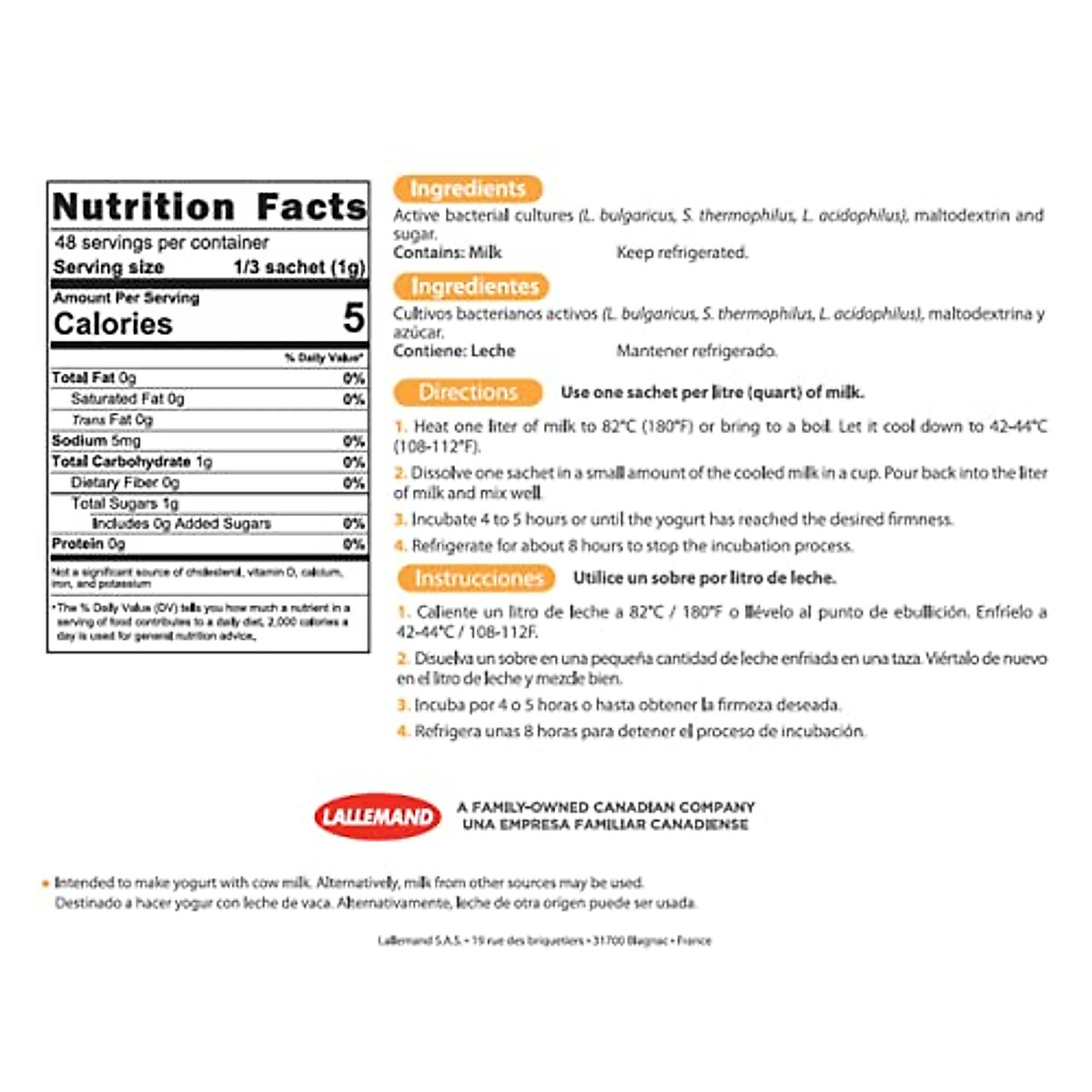 Yogourmet Yogurt Starter (16 Pack) - Make Yogurt at Home - Starter Culture - All Natural, Gluten Free, Kosher, Halal - 3 g Sachets