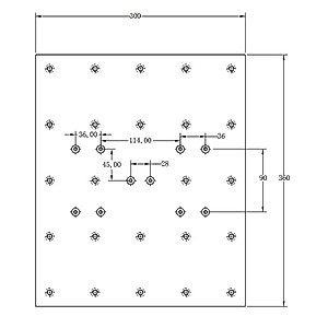 Genmitsu T-Slot Table Top 3040 Aluminum Spoilboard Extension Kit for CNC Router 3018-PRO