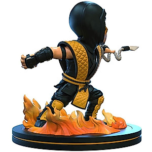 QMx Quantum Mechanix Mortal Kombat Scorpion Q-Fig Yellow 4 inches