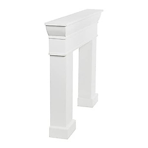 Creative Co-Op Monolith Fireplace Mantel, White