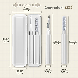 Cleaner Kit for Airpods Pro Chirstmas Gift Cleaning Pen with Soft Brush for Bluetooth Earbuds Case Cleaning Tools for Most Earphones