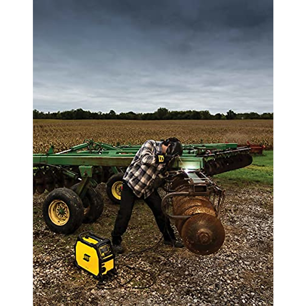 ESAB 0558102240 Rebel EMP 215IC Multi-Process MIG/TIG/Flux/Stick Welding System, sMIG Technology, 4.3" Screen, Victor Gas Regulator, TWECO Fusion 180 MIG Gun, TIG Torch and Electrode Holder