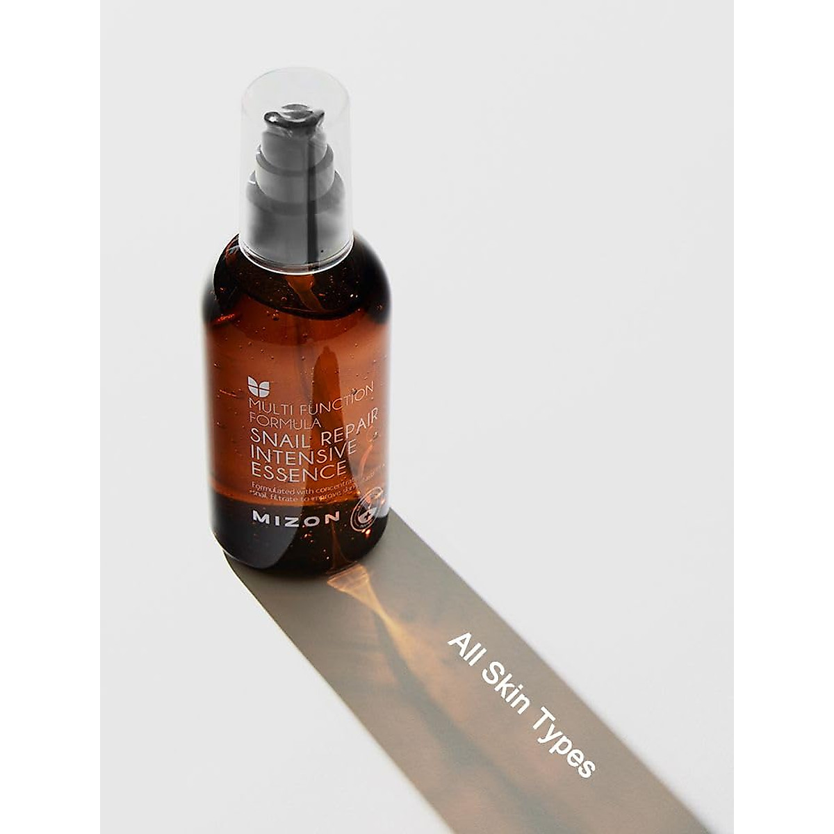 MIZON Snail Repair Intensive Essence Snail Mucin Adenosine Hyaluronic Acid Centella Asiatica Improves Skin Fine Line Treatment Smooth Skin Korean Skincare (3.38 fl oz)