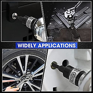 PTSTEL 3/8 Inch Bit Socket Set With Socket Holder 10pcs 3/8'' Drive Bit Socket Set CR-V Socket and S2 Bits (10 Pcs Torx Bit Socket 3/8 '' Drive)