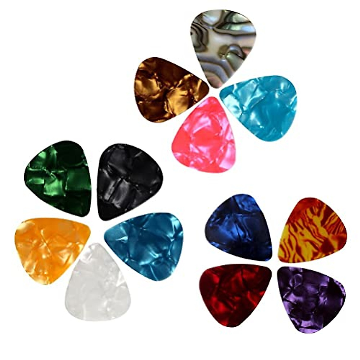 60 PCS Guitar Picks, 3 Different Thickness Abstract Art Colorful Celluloid Guitar Pick Plectrums For Bass, Electric, Acoustic Guitars Includes 0.46mm, 0.71mm, 0.96mm(Color Random)