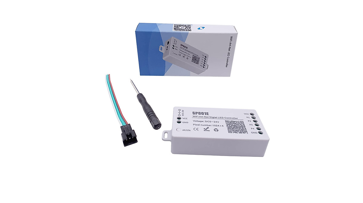 TOPXCDZ SP801E WiFi Art-Net Magic LED Controller LED Matrix Panel ...