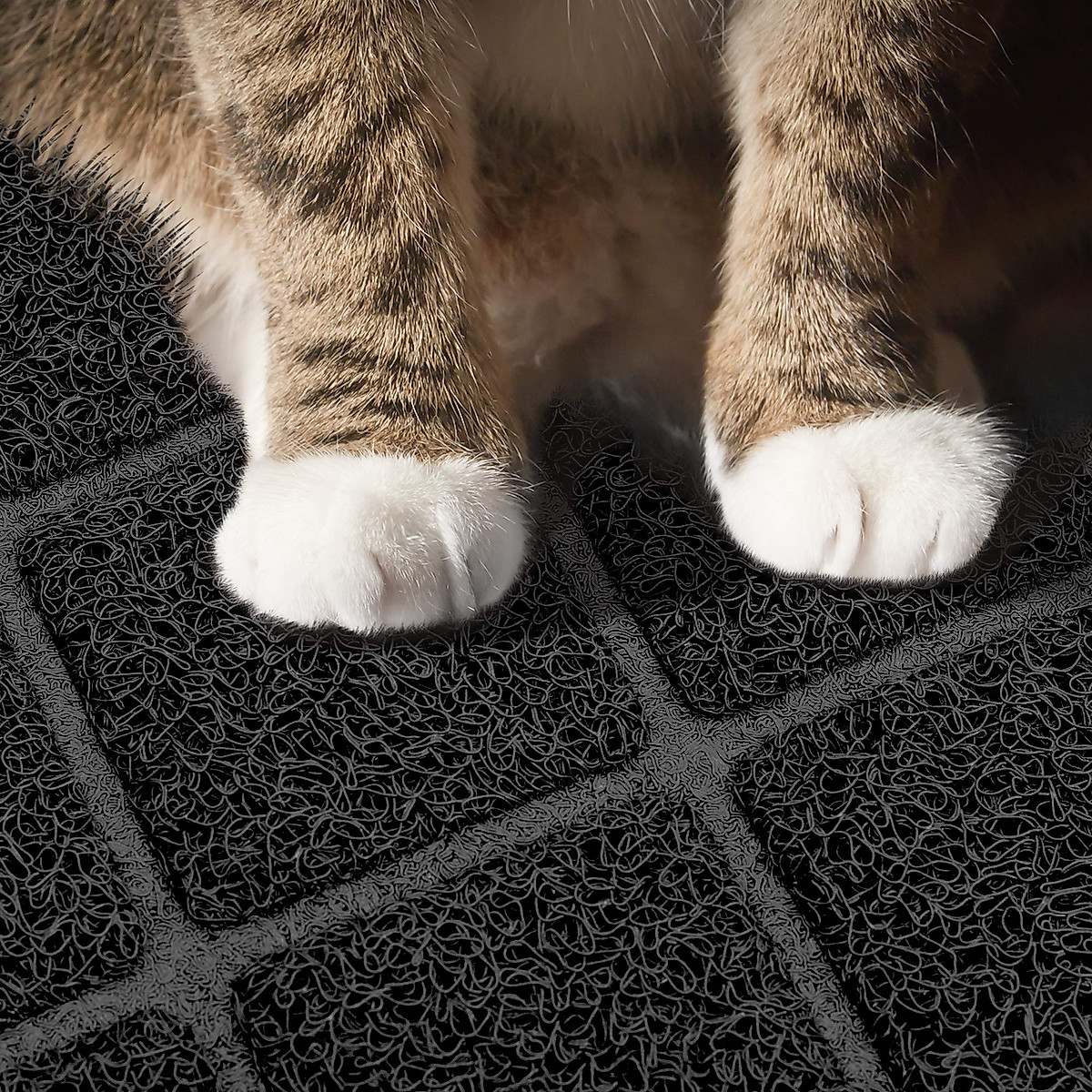 Niubya Premium Cat Litter Mat, Litter Box Mat with Non-slip and Waterproof Backing, Litter Trapping Mat Soft on Kitty Paws and Easy to Clean, Cat Mat Traps Litter from Box