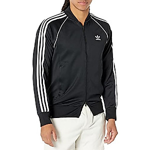 adidas Originals mens Adicolor Classics Primeblue SST Track Jacket Black/White Large