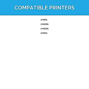 LD Products Compatible Toner Cartridge Replacements for Dell Color Laser 2150 & Dell Multi-Function 2155 High Yield (Black, Cyan, Magenta, Yellow, 4-Pack)