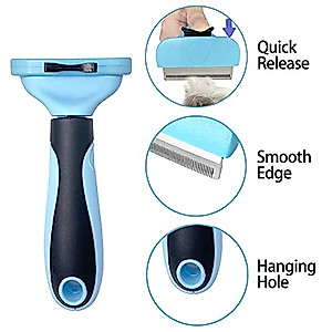 Falltail 3pcs Rabbit Bunny Grooming Kit with Bunny Grooming Brush Nail Clipper Grooming Comb for Rabbit Bunny Guinea Pig Shedding