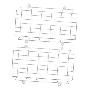 TINEASUR 2pcs School Evacuation Sign Emergency Sign Covers Emergency Light Damage Stopper Exit Sign Damage Stopper Exit Sign Protective Guard Exit Sign Damage Cage LED Exit Sign White Iron