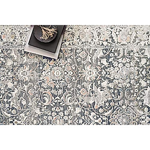 Loloi II Lucia Collection LUC-01 Grey/Sunset 9'-3" x 13'-3" Area Rug