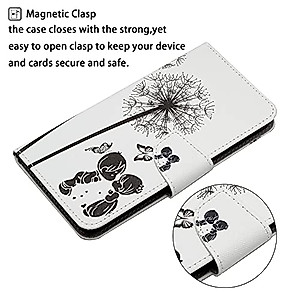 MTQLX Wallet Case for Oppo Reno 6 PRO Plus 5G Premium Luxury Flower Pattern Woman PU Leather Wallet Case with [Kickstand][Wrist Strap],for Oppo Reno 6 PRO Plus 5G (#06)