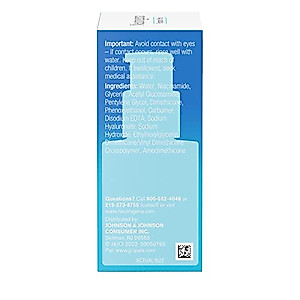 Neutrogena Multi Action Hydro Boost+10% Niacinamide Face Serum, Hydrating Face Serum With Vitamin B3 & Hyaluronic Acid to Improve Uneven Tone & Dull Complexion, Fragrance-Free,10% Niacinamide,1 fl.oz
