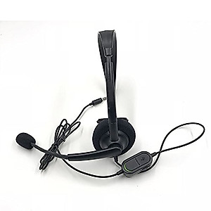 Replacement Black Wired Chat Chatting Gamer Headset Headphone with Mic Microphone for Xbox One Slim Xbox One S