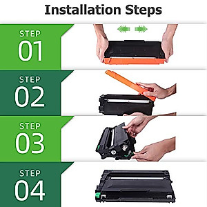 Aztech Compatible TN660 Toner Cartridge Replacement for Brother TN660 TN 660 630 TN-660 TN630 TN-630 HL-L2340DW HL-L2300D MFC-L2707DW DCP-L2540DW DCP-L2520DW HL-L2320D Printer (Black, 4-Pack)