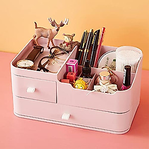 FIZZOQI Large-Capacity Storage Rack Multi-Functional Drawer Cosmetics Storage Rack Lady Lipstick Skin Care Products Storage Rack Eyebrow Pencil Jewelry Storage Rack