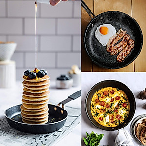 Granitestone Original 5-Piece Nonstick Cookware Set, Scratch-Resistant Pots and Pans, Granite-coated Anodized Aluminum, Dishwasher-Safe, PFOA-Free Kitchenware As Seen On TV