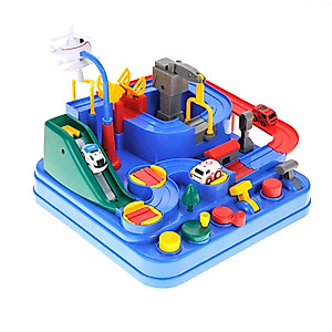 PowerTRC Kids Race Track Toy | Car Obstacle Course Adventure | Educational Vehicle Puzzle Game Playset for Kids Ages 3 and Up