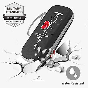 Zaracle Carry Case Storage Bag Protect Pouch Sleeve Box Case for 3M Littmann Classic III Stethoscope.Fits Prestige Taylor Percussion Hammer and Nurse LED Medical Penlight