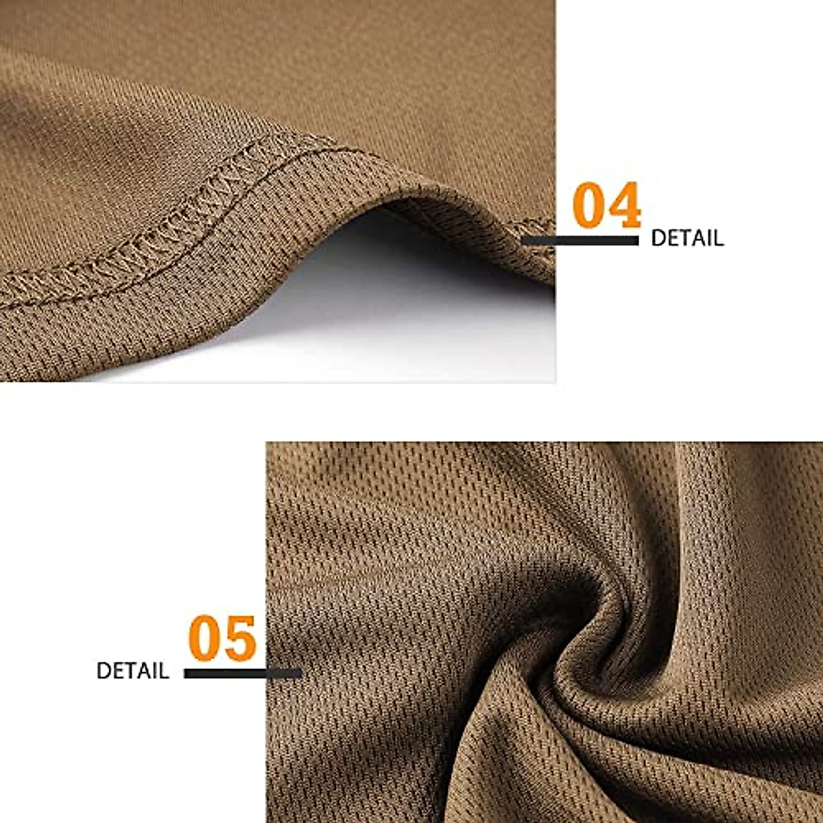 sandbank Men's Quick Dry Active Lightweight Bodybuilding Shorts Jogging with Pockets Khaki