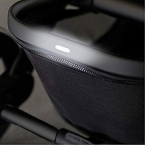 Joolz Hub+ - Premium Stroller for Babies from 6 Months up to 50 lbs - Superior Comfort & Safety - Easy Fold & Go - Integrated LED Lights - XXL Sunhood - Brilliant Black