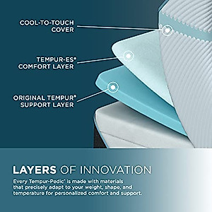 Tempur-Pedic Adapt 11" Pressure-Relieving Memory Foam Mattress with Cooling Cover, Medium Memory Foam Mattress for Pressure Relief, Queen