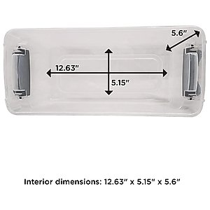 HOMZ Multipurpose 7.5 Quart Clear Storage Container Tote Bins with Secure Latching Lids for Home or Office Organization, (10 Pack)