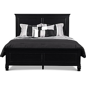 New Classic Furniture Tamarack Wood Twin Bed, Black